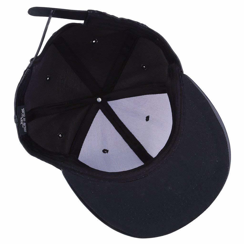 Sedex Audit Men Baseball Cap Hip-Hop Style PU Leather Flatbill Trunker Snapback Cap Black - Buy ...